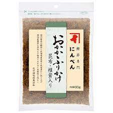 Ninben Okaka Furikake with Kelp and Shiitake Mushrooms 90g x 40 pcs se ...