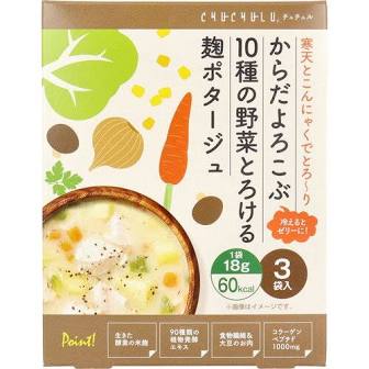 CHUCHULU 10 kinds of vegetables melt in your body Koji potage 18g x 3 ...